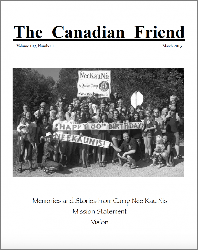 The Canadian Friend, 2013 Issue #1 | Quakers In Canada
